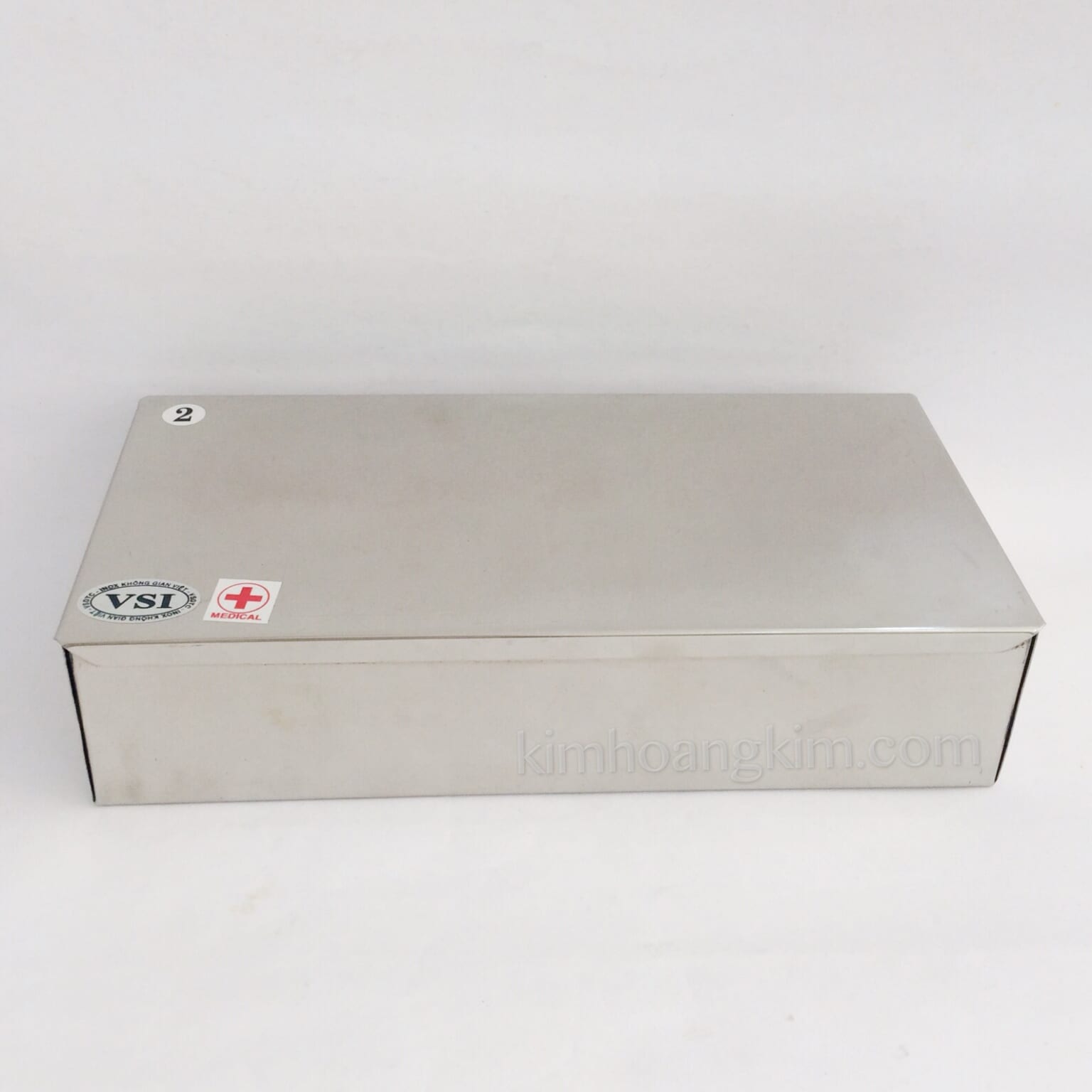 HỘP INOX ĐỰNG DỤNG CỤ - Hộpsố 2 - Dụng Cụ Y Tế Kim Hoàng Kim